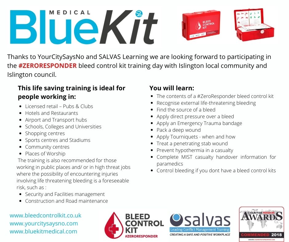 BlueKit partners with Salvas Learning to provide bleed control kit tra ...